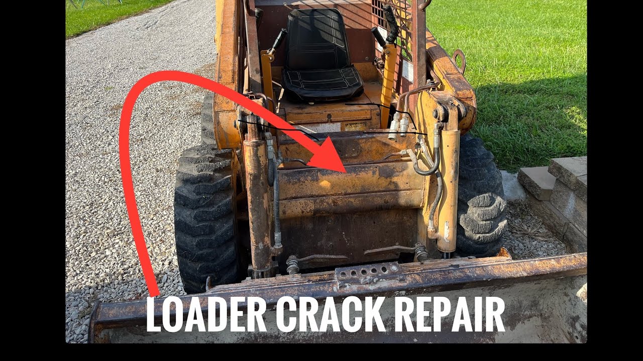 Repairing a Cracked Loader on a Case 1840 - YouTube