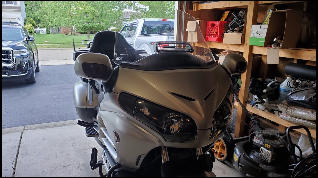 Goldwing Mirror Housing Replacement & New Muth Turn Signal Mirrors ...