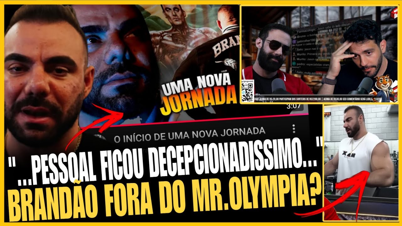 O anúncio do Brandão + Fora do Mr.olympia? Gorgo e Jason sobre e+ veja ...