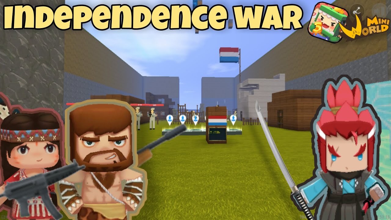 Independence War | Mini World Block Art | Map Review & Gameplay - YouTube