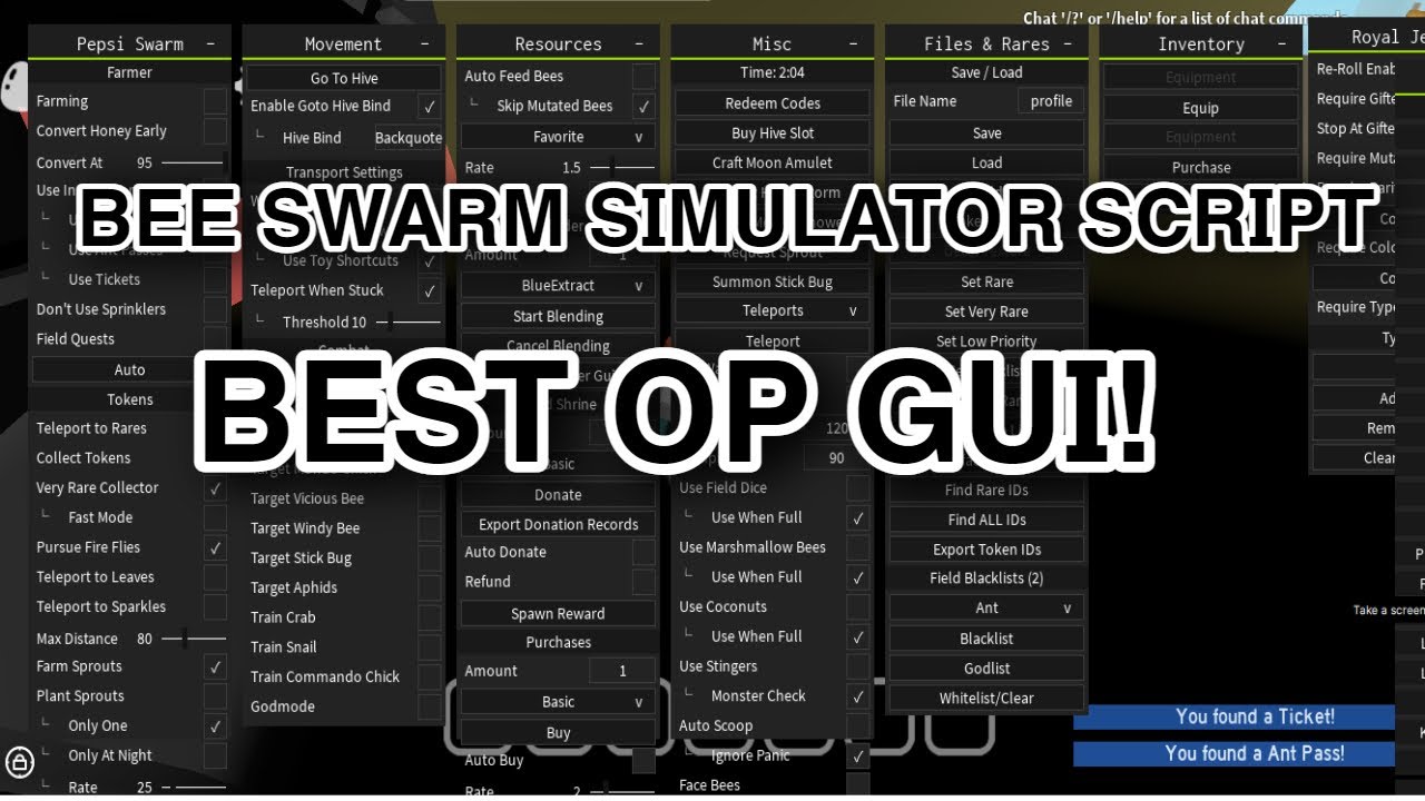 BEE SWARM SIMULATOR SCRIPT - BEST AUTO FARM! - YouTube