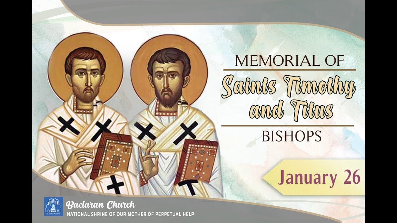 Baclaran Church Live Mass: Memorial of Saints Timothy and Titus ...