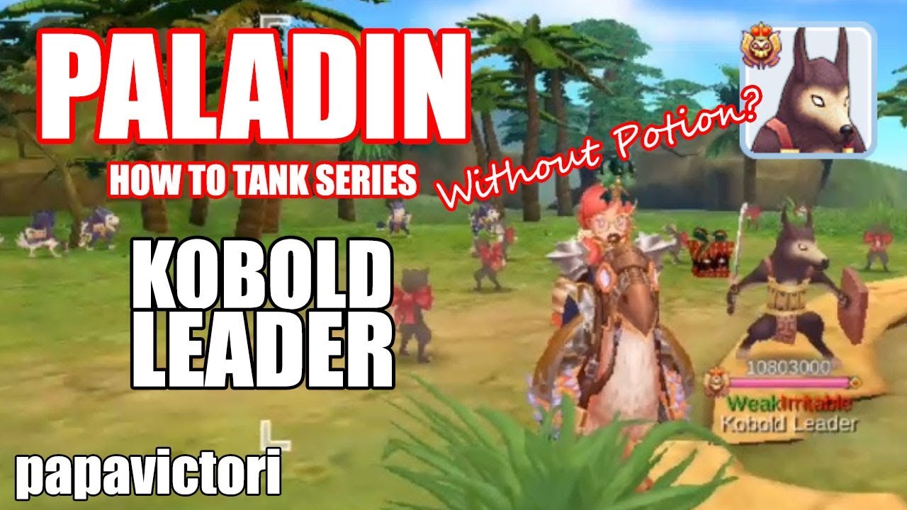 Ragnarok Mobile : Paladin How to Tank Kobold Leader - YouTube
