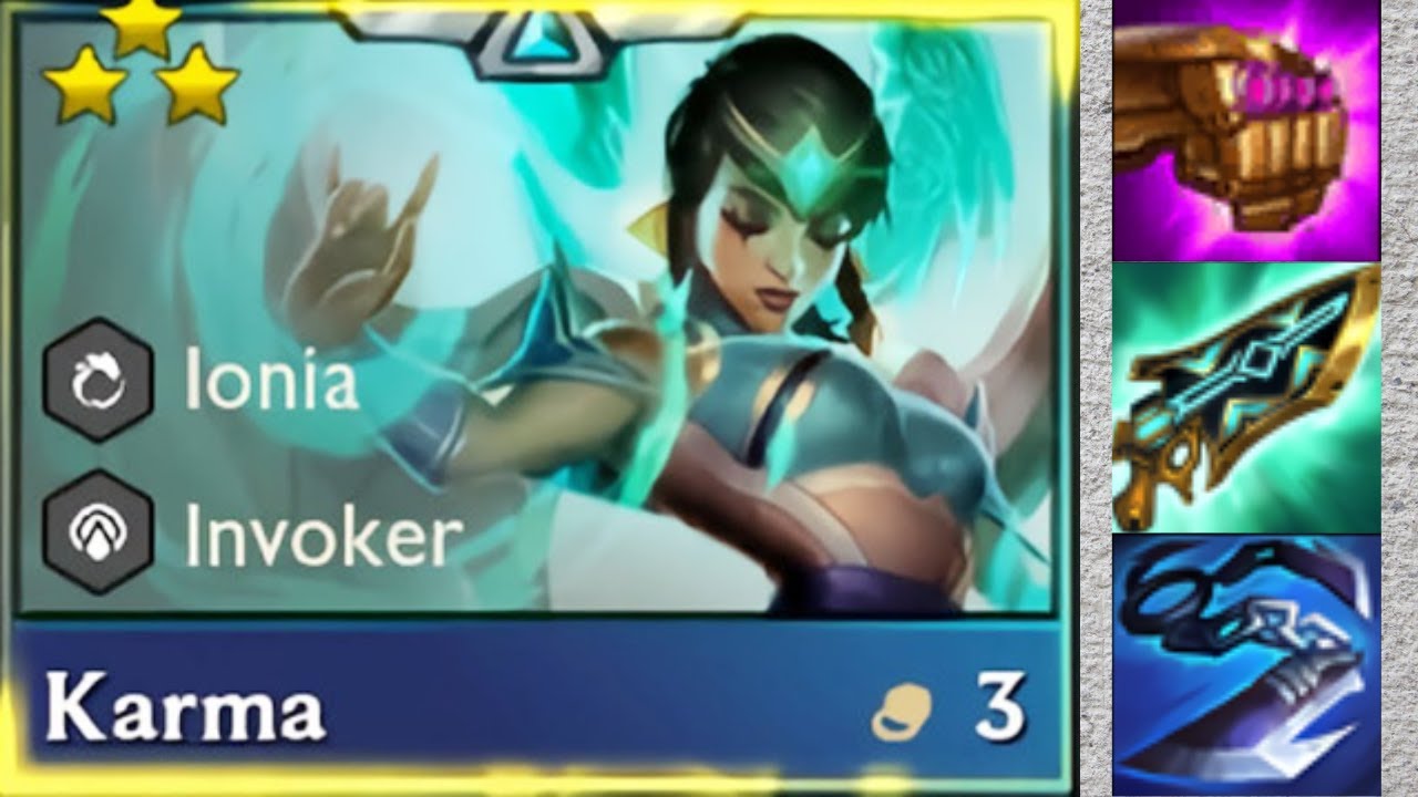 3 Star Karma⭐⭐⭐ + Invoker Ahri Carry Game | 8 Invoker | TFT Set 9.5 ...