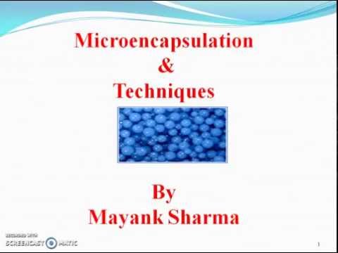 Microencapsulation & techniques by Mayank Sharma - YouTube