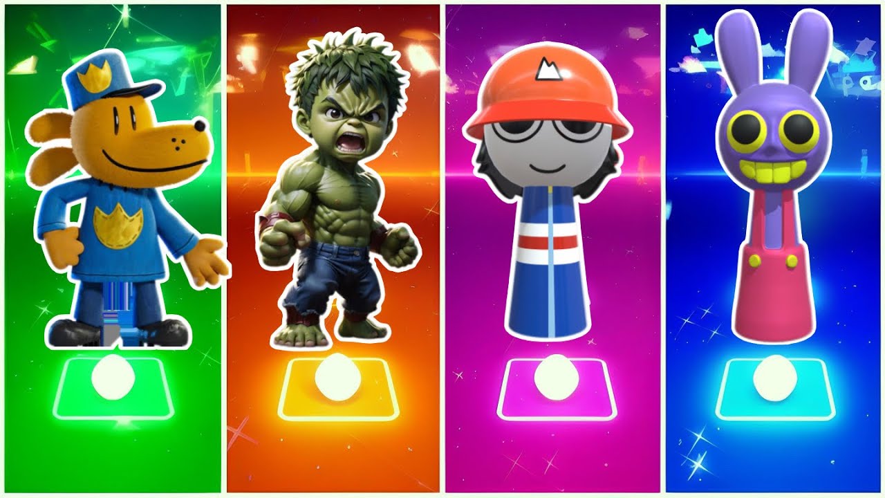 DOGMAN 🆚 HULK 🆚 INCREDIBOX SPRUNKI TILES HOP COFFIN DANCE SONG 🎶 - YouTube