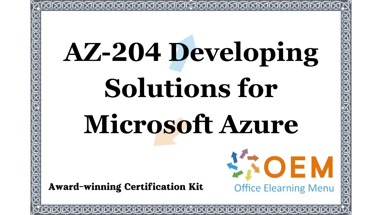 Microsoft AZ-204 Azure Developer Training: Ontwikkel en Implementeer ...