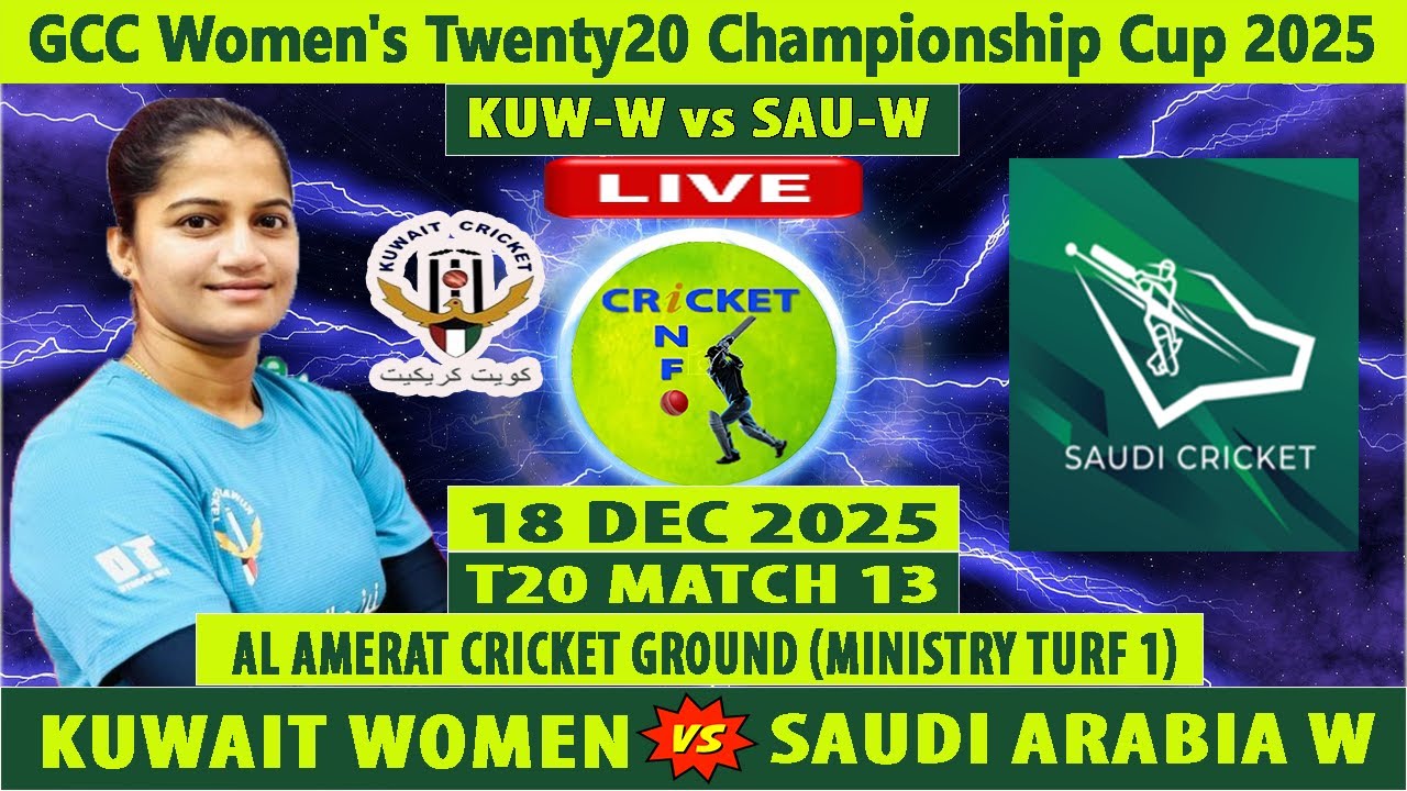 Kuwait Women vs Saudi Arabia Women | KUWW vs SAUW Live | GCC Women's ...