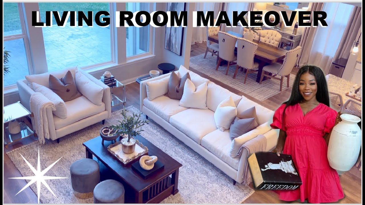 EXTREME LIVING ROOM MAKEOVER 😱| DECORATE MY DREAM HOME WITH ME + EASY ...