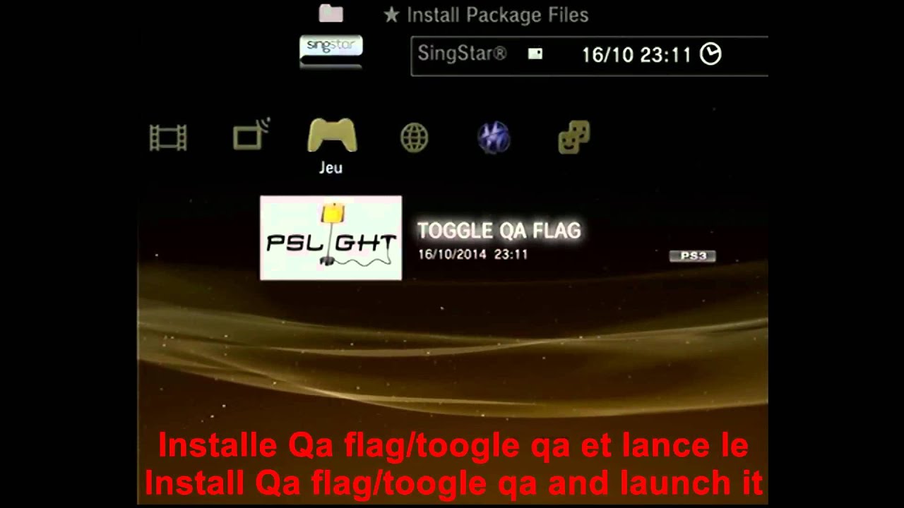 Activer/Activate Qa Flag/Toogle Qa in CFW 4.21+ - YouTube
