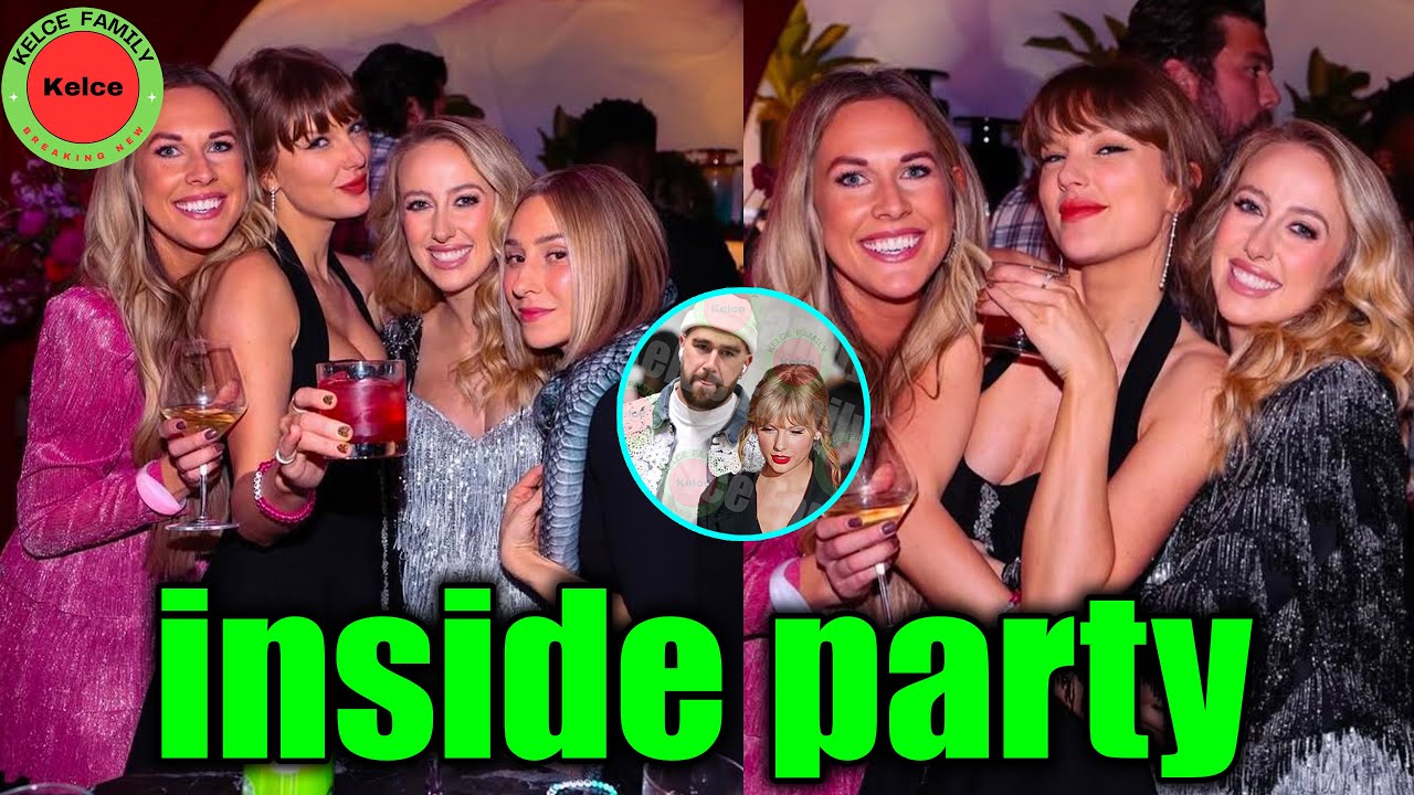 OMG! Taylor Swift & Brittany, Lyndsey pose together at 35th birthday party in Kansas City - YouTube