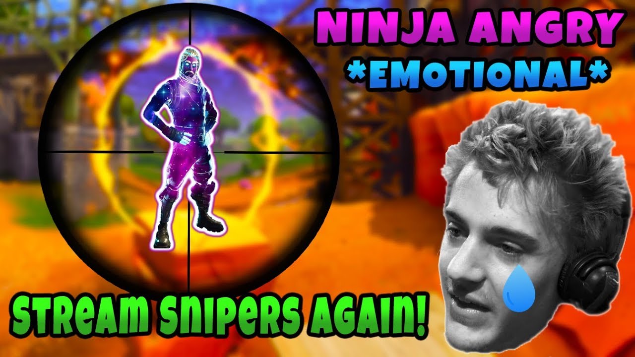 NINJA VS STREAM SNIPER *ANGRY* *EMOTIONAL* (Fortnite Daily Best Moments ...
