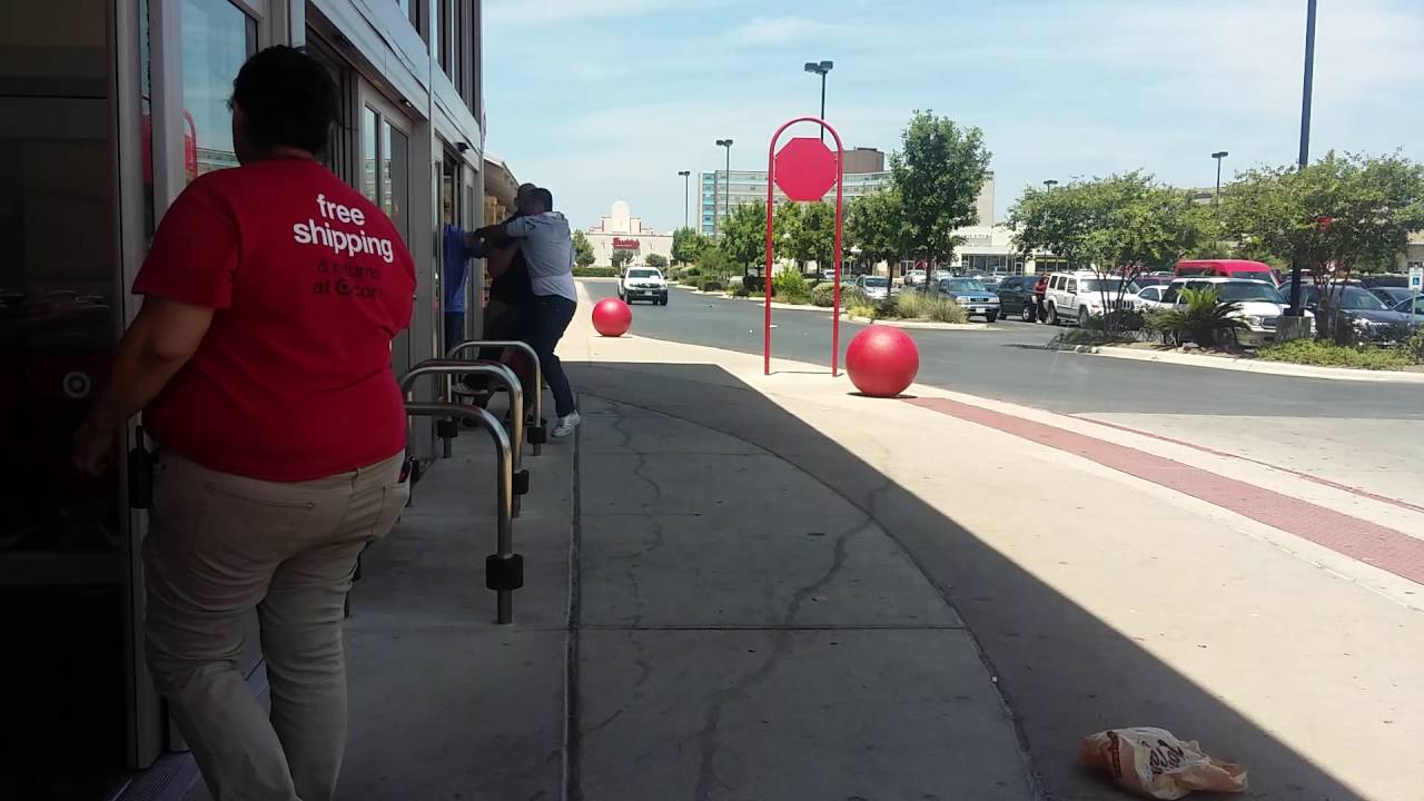 TARGET SHOPLIFTER FIGHTS HIS WAY BACK IN NOT OUT! - YouTube