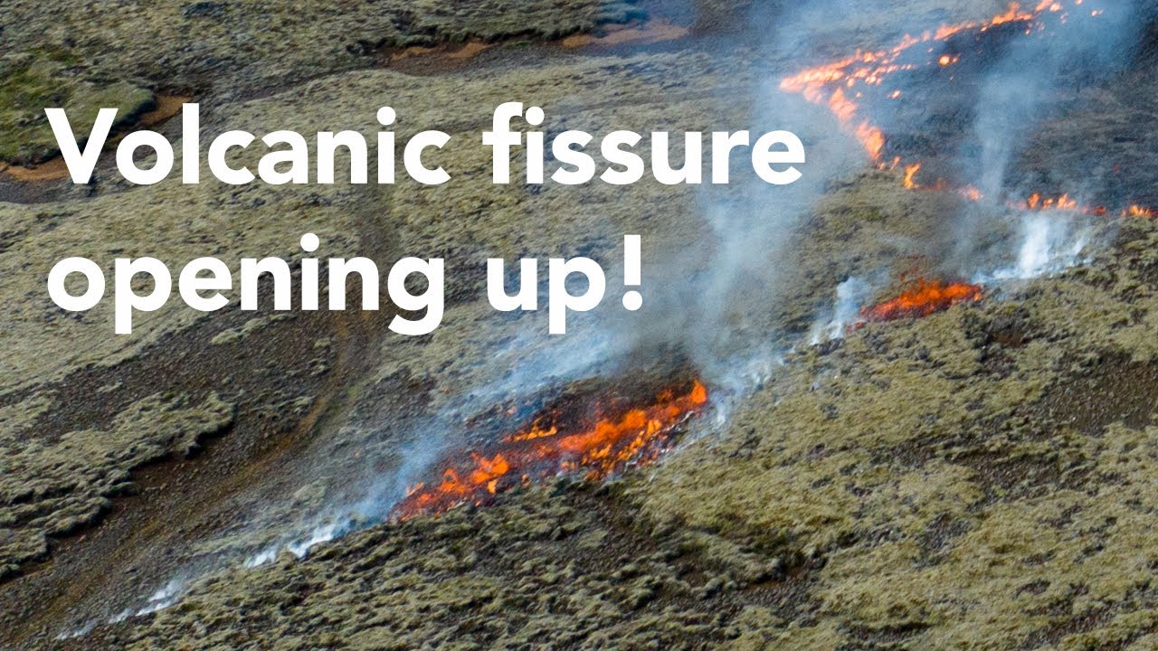 Unique Video of a Volcano Fissure opening up! First few minutes of The ...