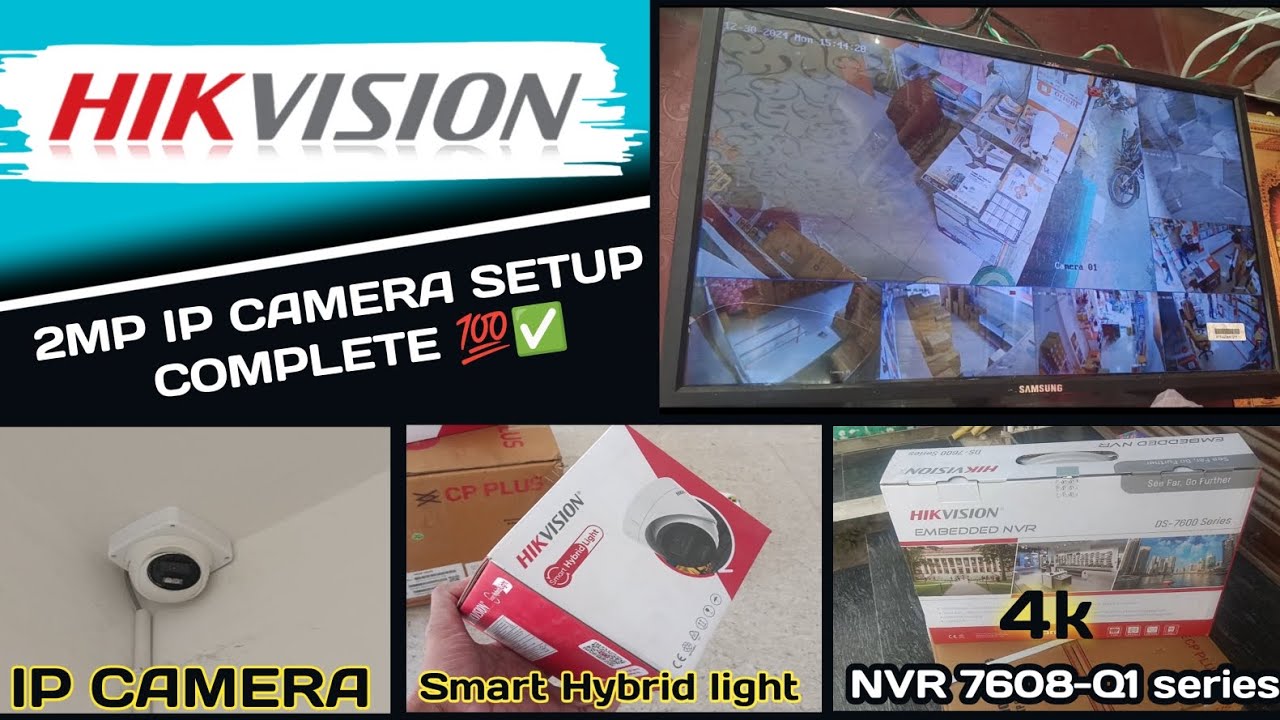 Hikvision 2MP IP camera setup 💯|| IP camera सेटअप लगाने तरीका ||# ...
