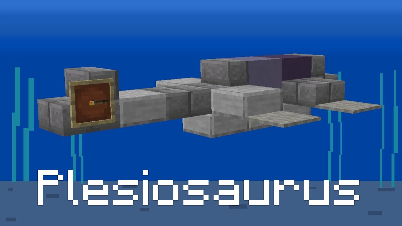 Minecraft | How To Build: Plesiosaurus - YouTube