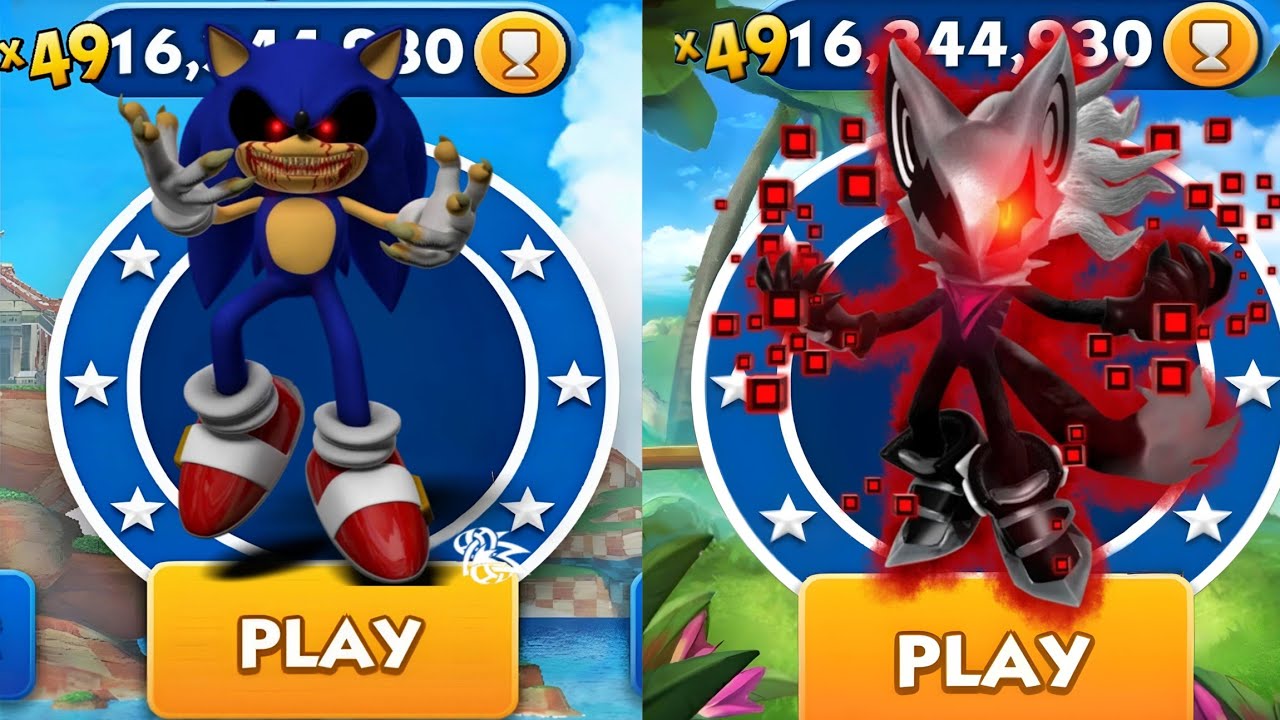 Sonic Dash - Sonic EXE VS Infinite Dash _ Movie Sonic vs All Bosses ...