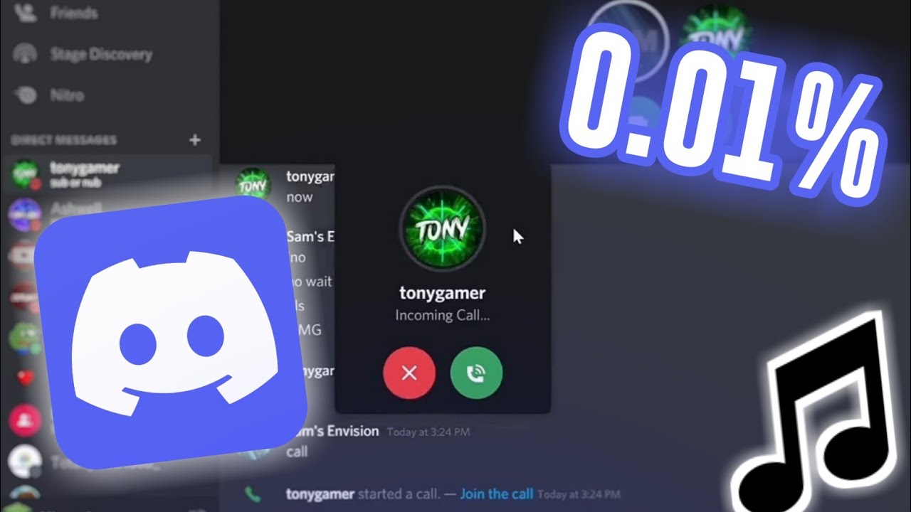 When you get the RAREST Discord Ringtone... | Sam's Envision - YouTube