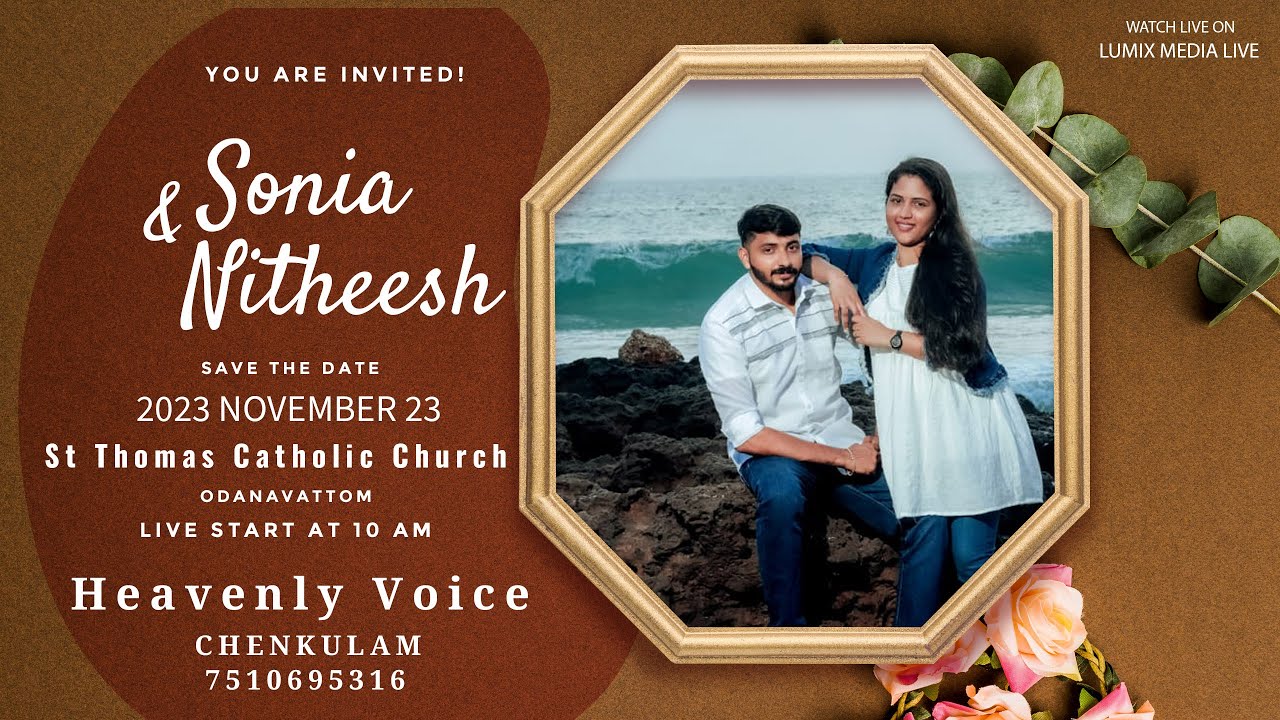 wedding ceremony | SONIA & NITHEESH | LUMIX MEDIA LIVE - YouTube