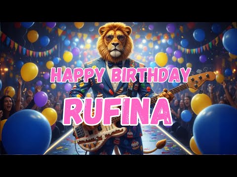 RUFINA Happy Birthday Song - Happy Birthday to Rufina