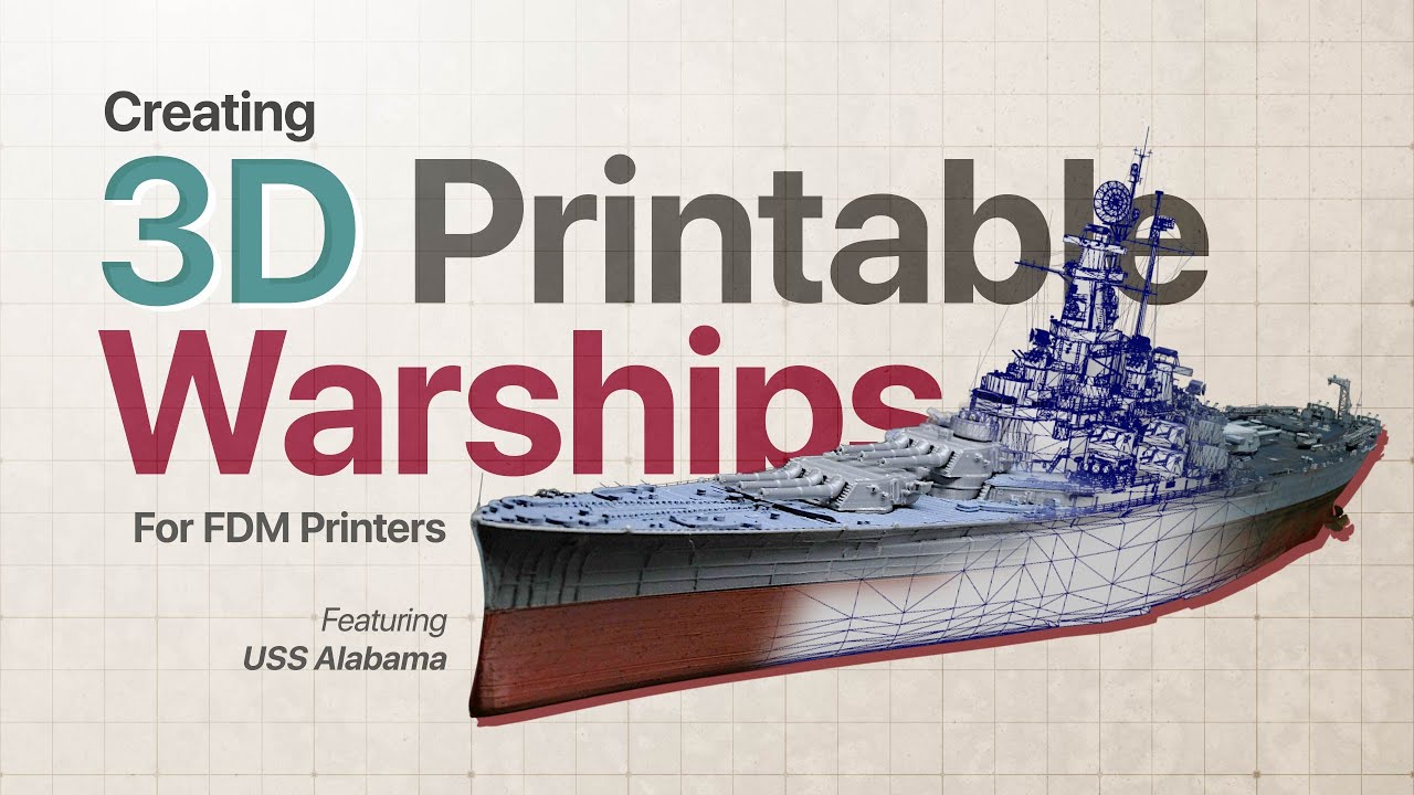 How I Make my 3D Printable Warships - YouTube