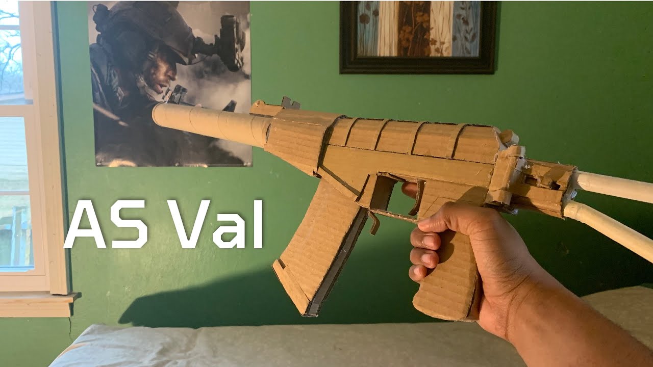 Cardboard AS-VAL 🇷🇺 - YouTube