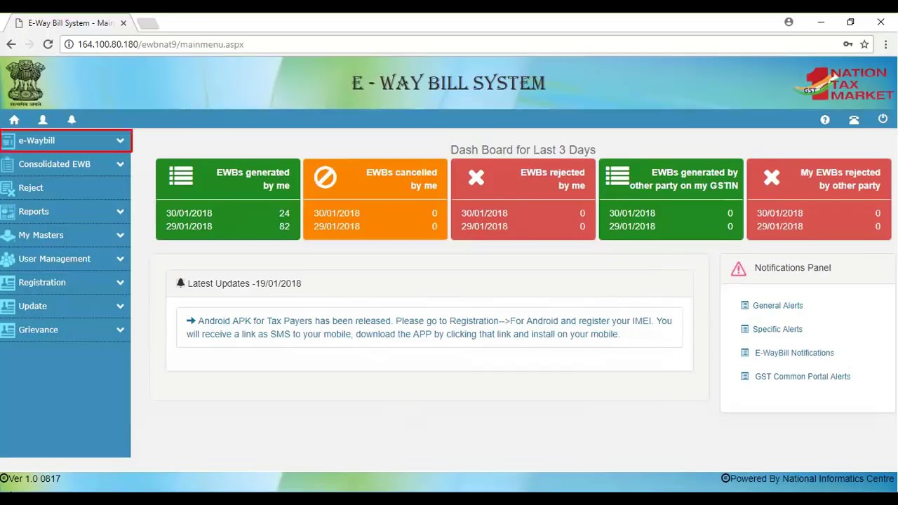 How To Generate E Way Bill From Tally Invoice YouTube How To Generate E Way Bill From Tally Invoice YouTube
