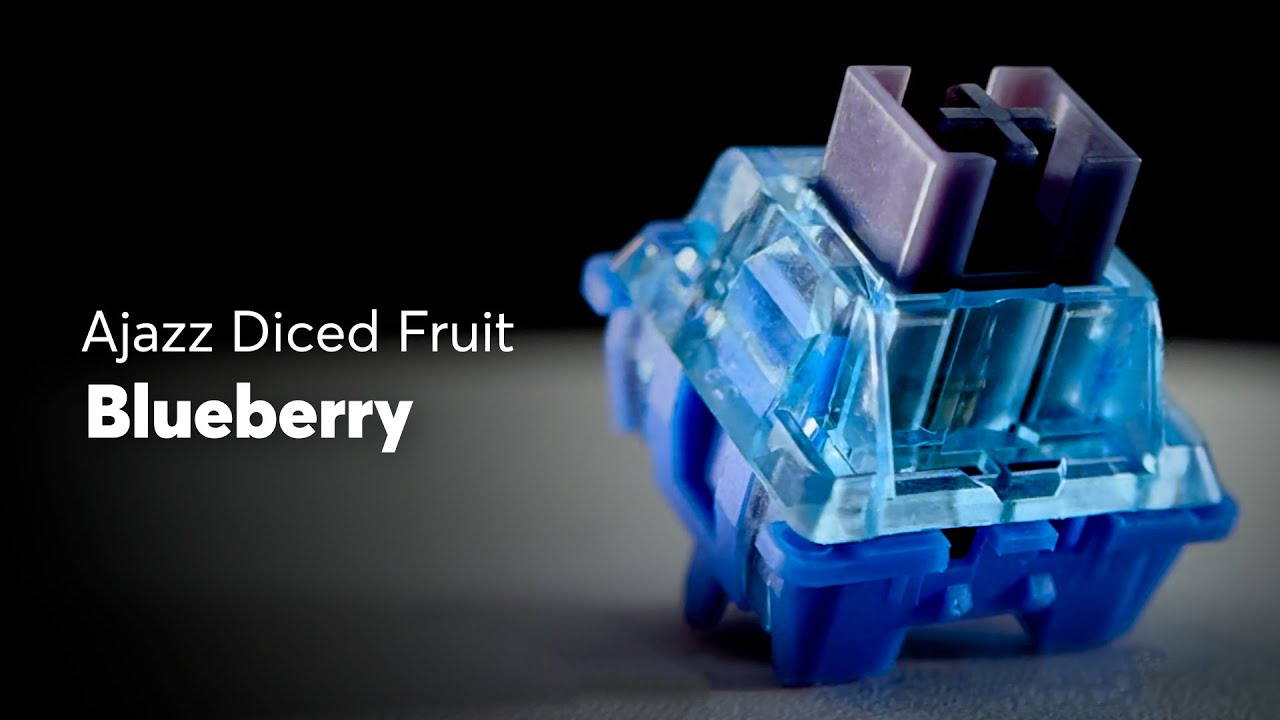 Ultimate Ajazz Diced Fruit Blueberry Switch Sound Test and Review - YouTube