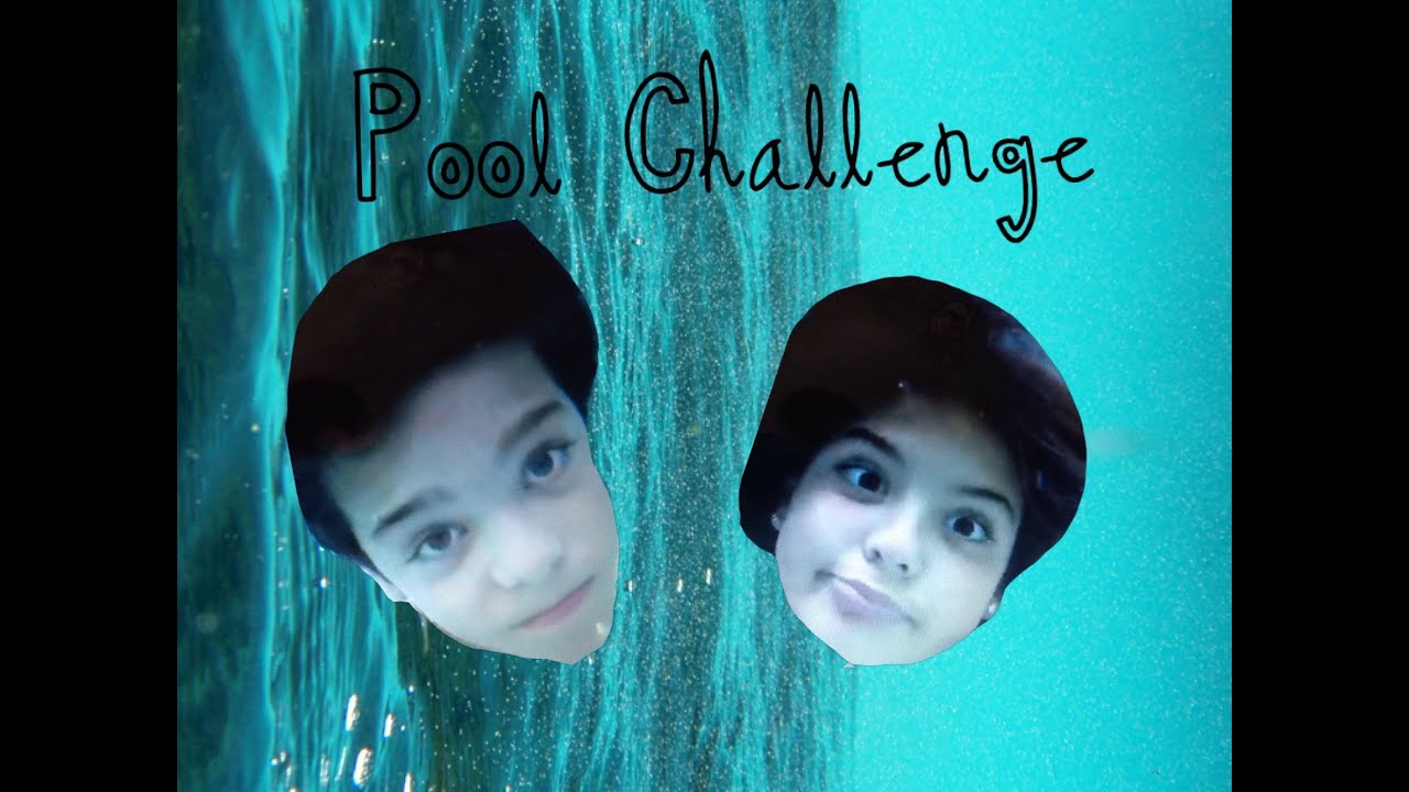 Pool Challenge! With Sister! - YouTube
