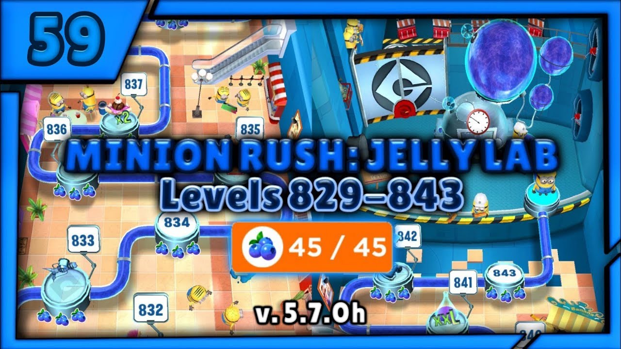 Minion Rush: Jelly Lab (v. 5.7.0h) | Levels 829-843 – All Fruits ...
