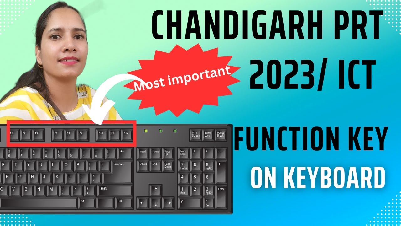 Function Keys on the Keyboard |Most Important for Chandigarh PRT 2023 ...