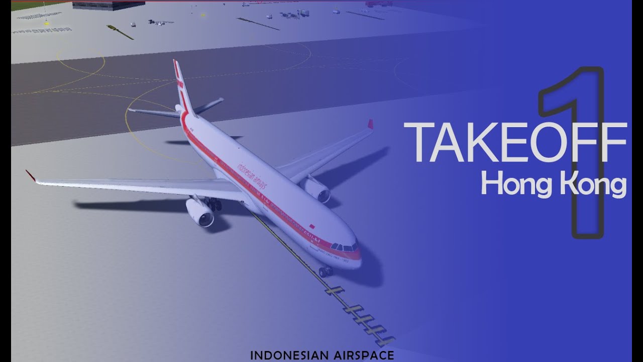 FG: Hong Kong Intl Takeoff (VHHH) | Garuda Indonesia | Night Series ...