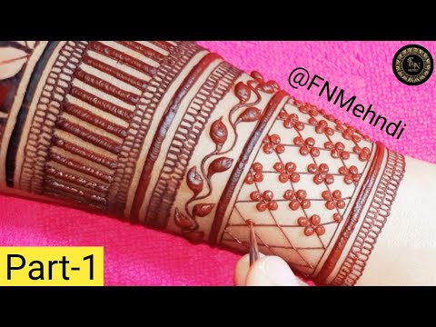 Back hand mehndi design (Part-1) /Mehandi ka design / mehndi design ...