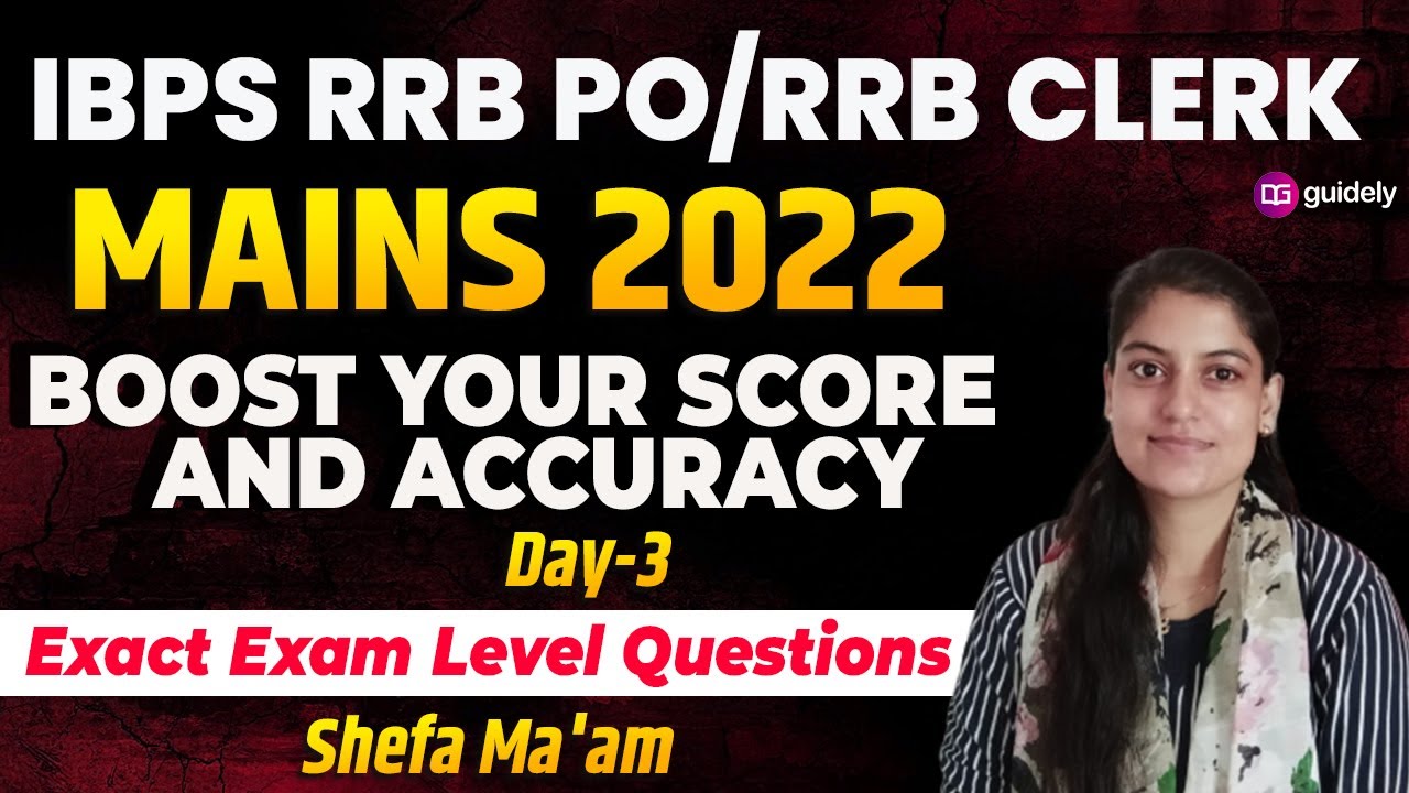 BPS RRB PO/RRB Clerk Mains 2022 | Exact Exam Level Questions | Boost ...