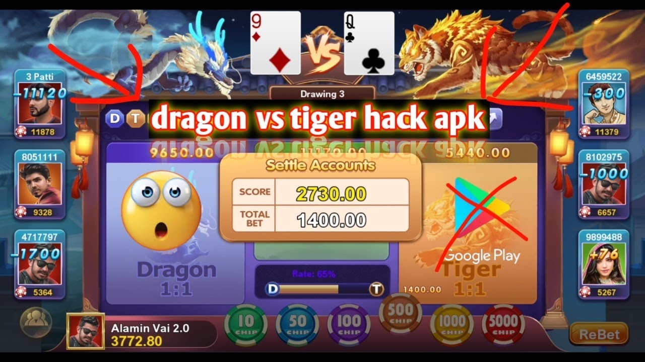 Dragon vs Tigers hack apk😱 teen patti jungle mod apk || no play store ...