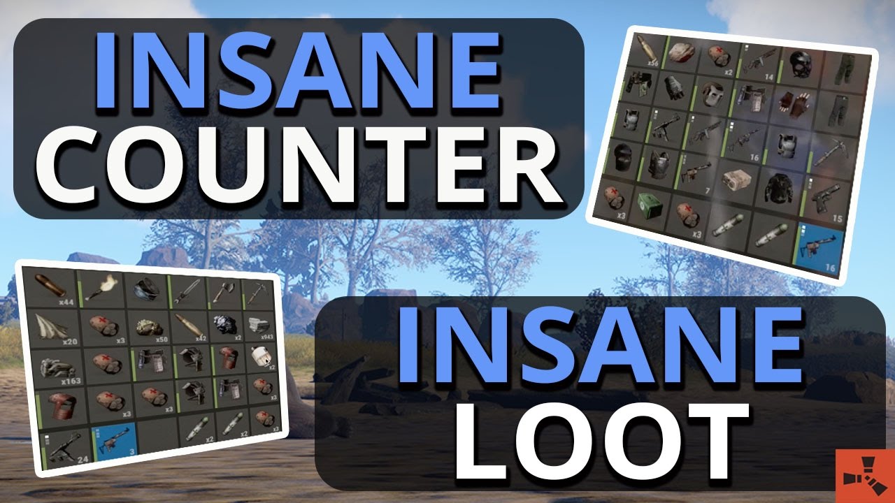 MY MOST INSANE COUNTER!! MAD LOOT!! Rust Dual Survival Gameplay - YouTube