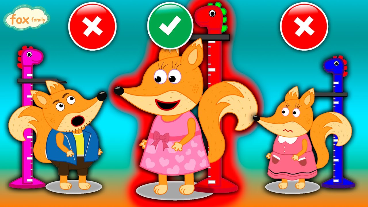 The Fox Family and friends baby want to be tall - cartoon for kids #946 ...
