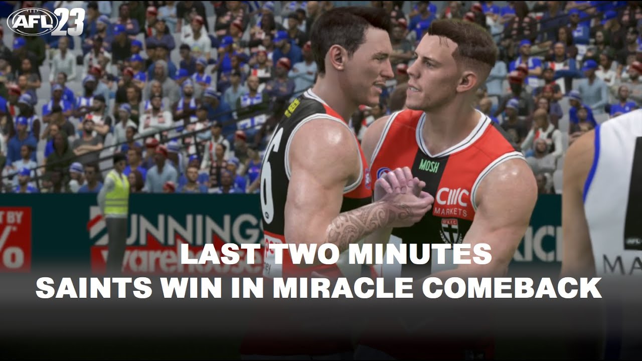 (Last 2 Minutes) North Melbourne vs St Kilda - AFL 23 - YouTube