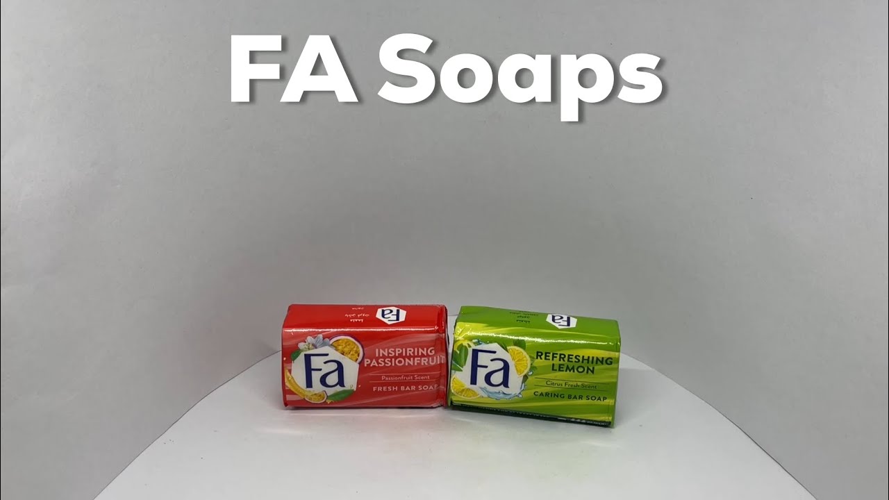 Fa Refreshing Lemon & Inspiring Passion Fruit Soap Bars - YouTube