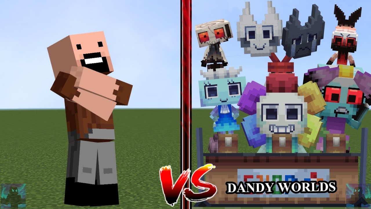 DANDY'S WORLD IN MINECRAFT vs NOTCH | dandy's world vs all creepypasta ...