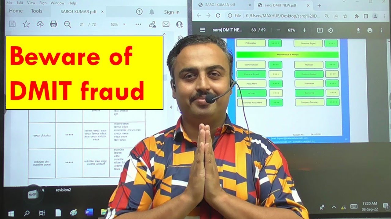 DMIT report generation mistakes #commonerrors - YouTube