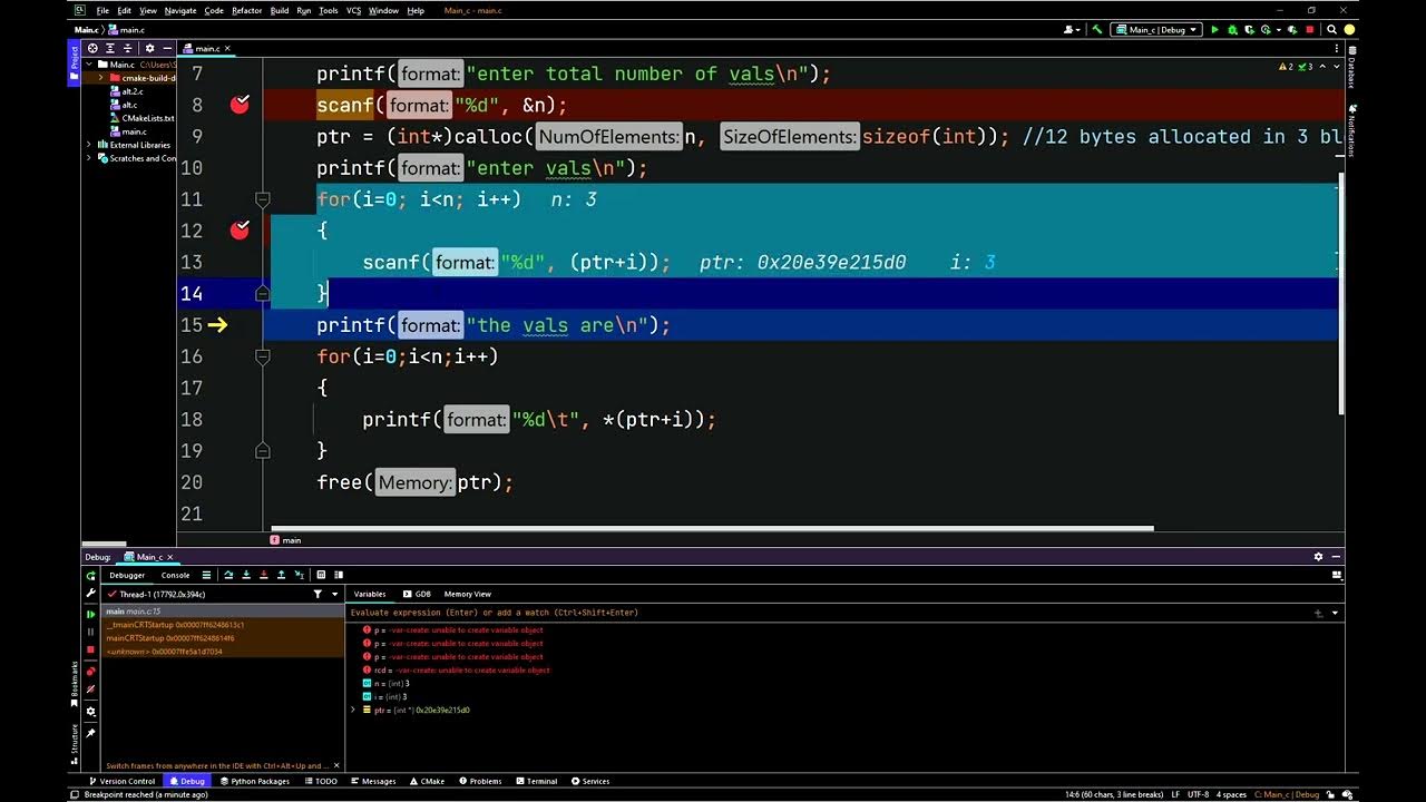 C Programming Calloc Dynamic Memory Allocation Youtube