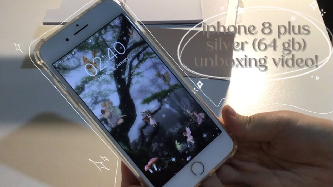 unboxing silver iphone 8 plus 🍎 (64 gb) customize my home screen with ...