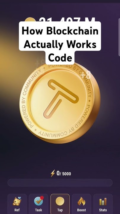 How Blockchain Actually Works Code | how blockchain Actually Works Code #shorts #crypto #tapswap ...