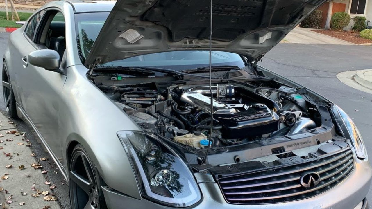 Supercharged G35 almost alive - YouTube