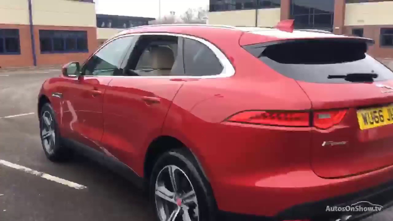JAGUAR F-PACE PORTFOLIO AWD RED 2016 - YouTube