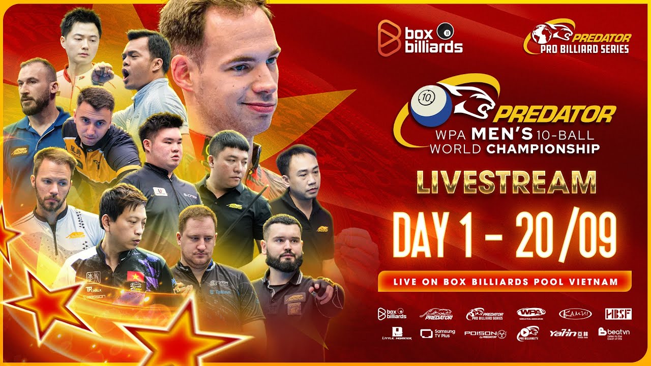 VÒNG KHỞI ĐỘNG 2025 PREDATOR WPA MEN'S 10-BALL WORLD CHAMPIONSHIP WQ ...
