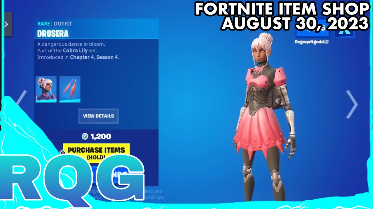 “NEW” DROSERA SKIN IS HERE! FORTNITE ITEM SHOP (August 30, 2023) - YouTube
