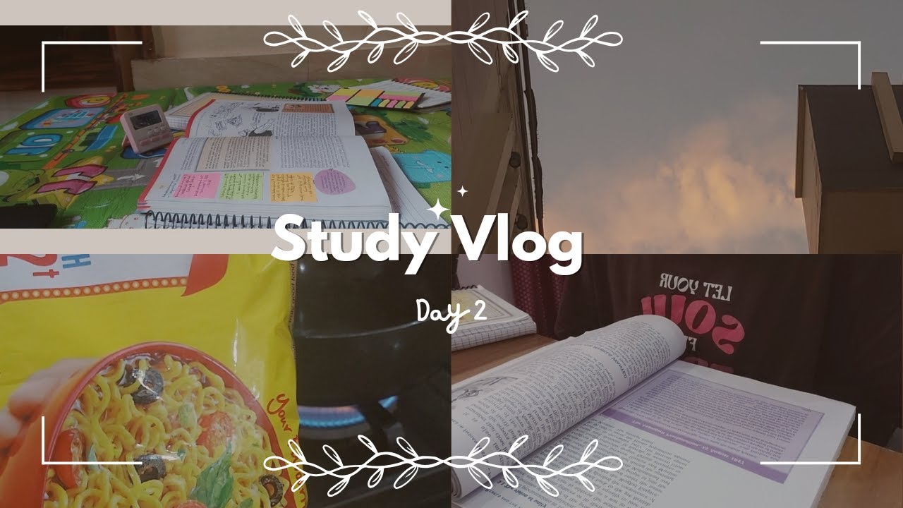 Study Vlog 🪧 (Day 2) | Studywithme | Academia | A day in my life ...