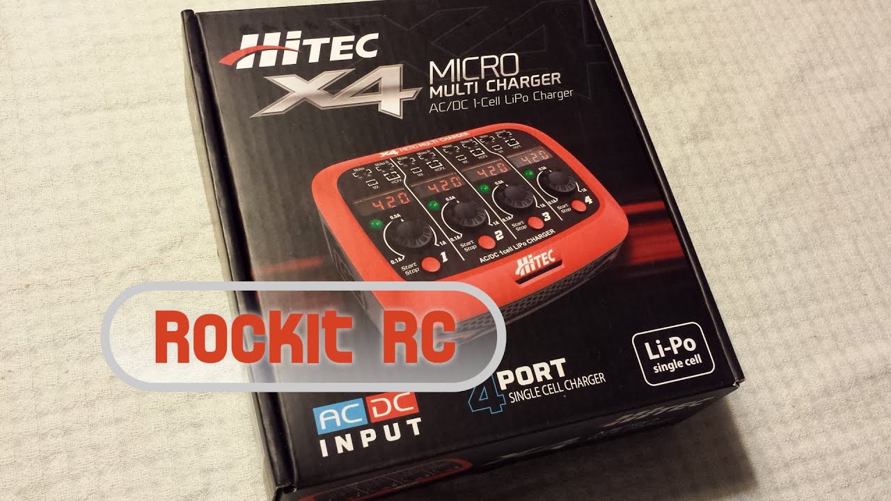 Unboxing: Hitec X4 Micro Multi Charger Ac/Dc LiPo HD - YouTube